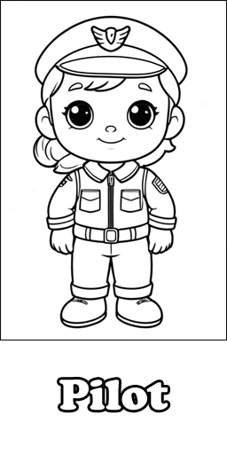 Pilot 001 – Free printable coloring page for kids – nightfame.com