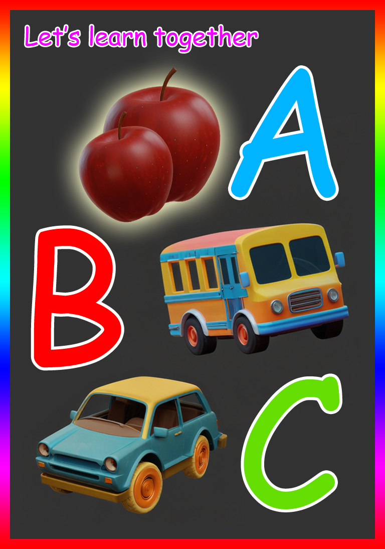 Let’s learn together ABC – Free eBook for kids – nightfame.com